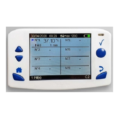 Core temperature monitoring by capsule